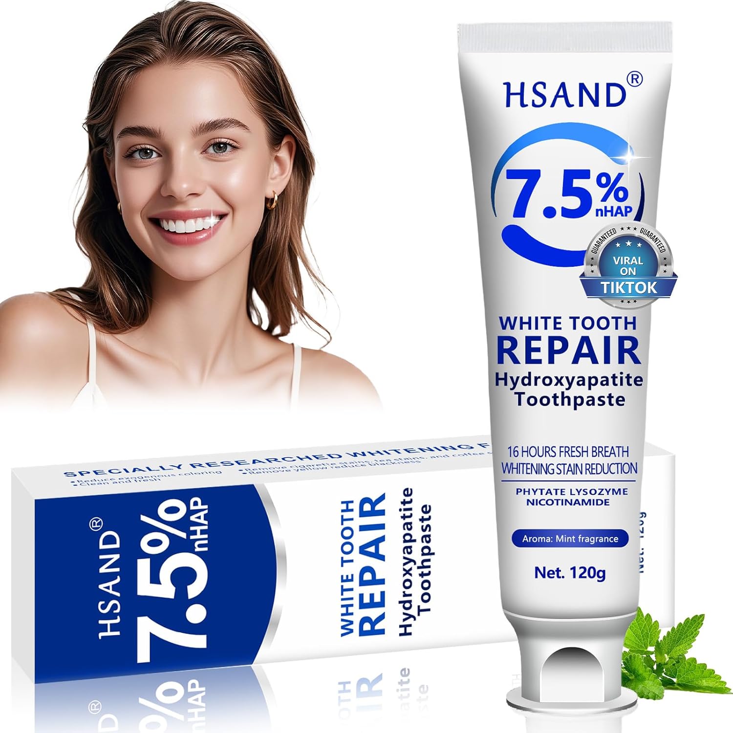 Amazon.com: 7.5% Nano Hydroxyapatite Toothpastes for Enamel Protection ...
