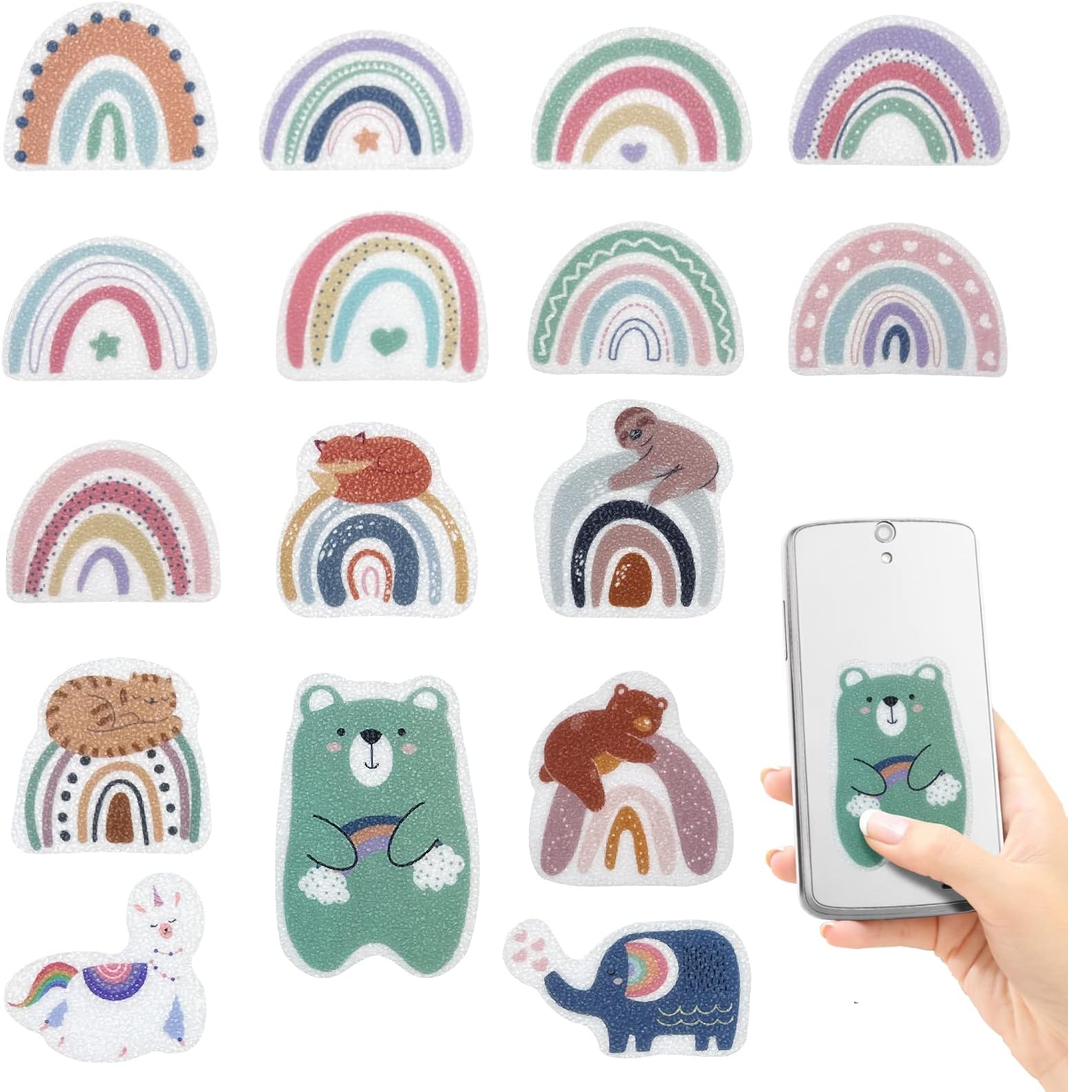 Amazon.com: Gueevin 60 Pieces Bulk Textured Calming Stickers Calm ...