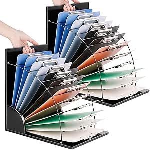 Amazon.com: GKOKG 2Pack Rustic Black Clipboard Organizer, 24 ...