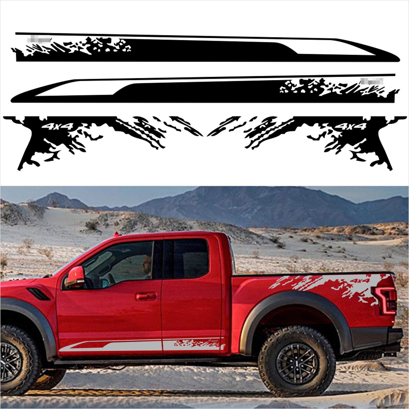 Buy WSCLCP Car Sticker Off Road Graphic Vinyl Decal,For Ford Ranger ...