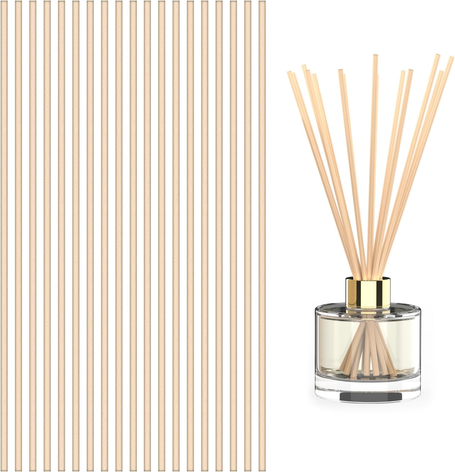 T&Cx 120PCS Reed Diffuser Sticks, 25cm Natural Rattan Sticks, Essential ...