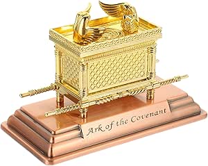 Amazon.com: jojofuny Ark of The Covenant Religious Statue, Gold Ark of ...