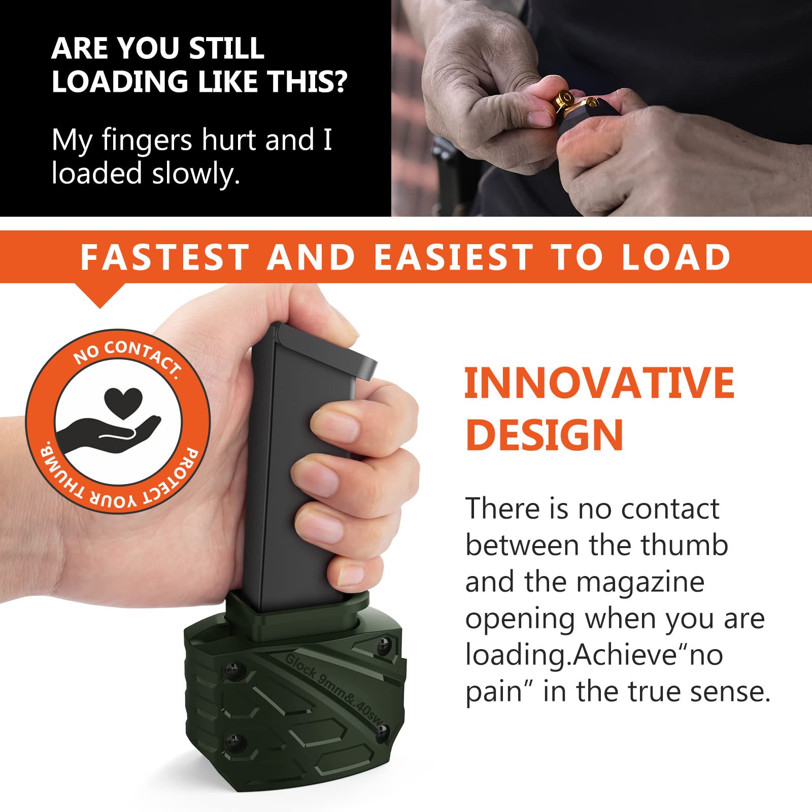 Snapklik.com : Ludex Magazine Speed Loader For Glock 9mm/40Fits Glock 17