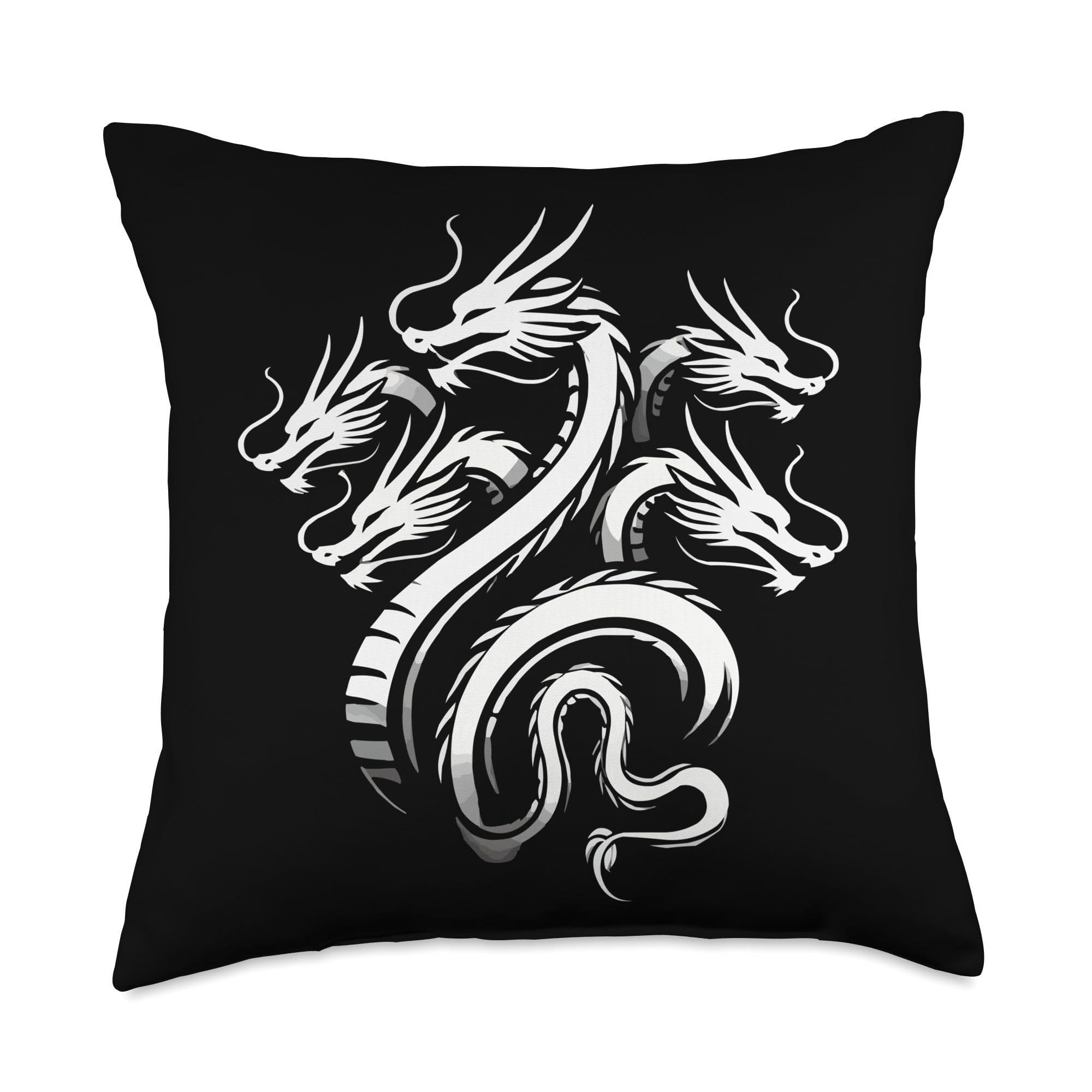 Mythological Creature Hydra Golden Hydra 3D Render Illustration