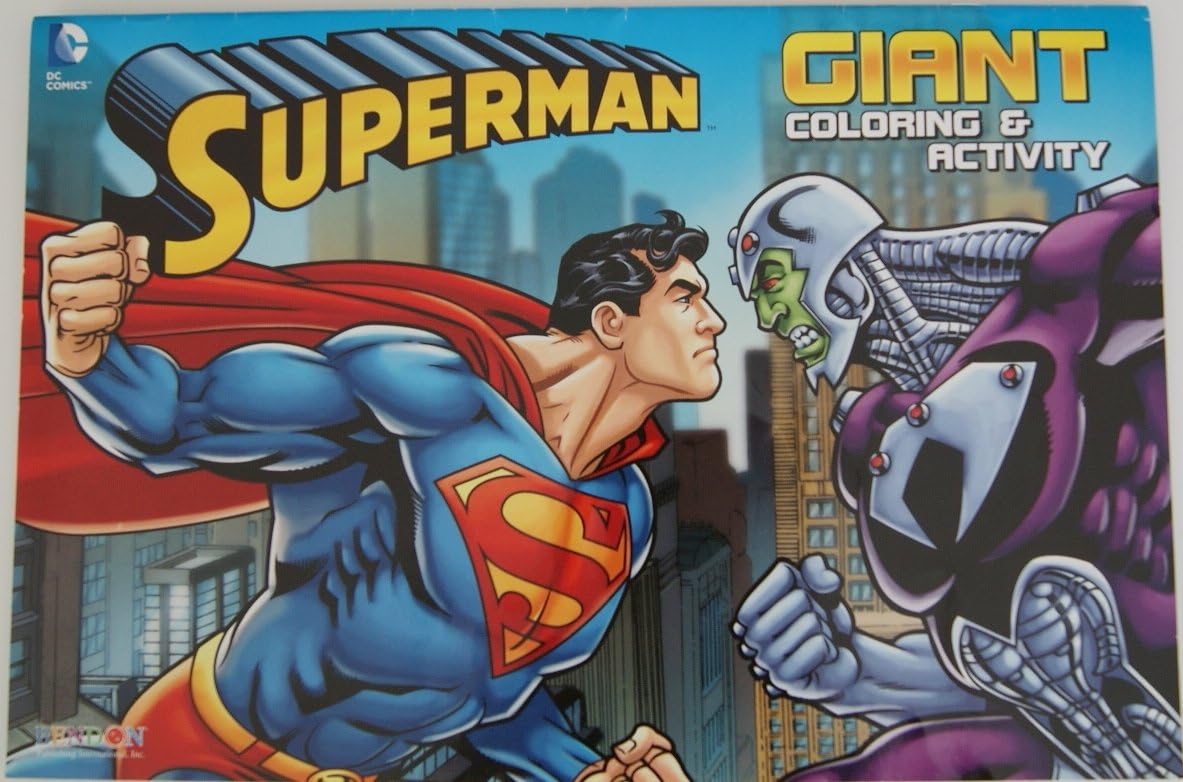 Amazon.com: Marvel 16559BW, Superman 11x16 Giant Coloring & Activity ...