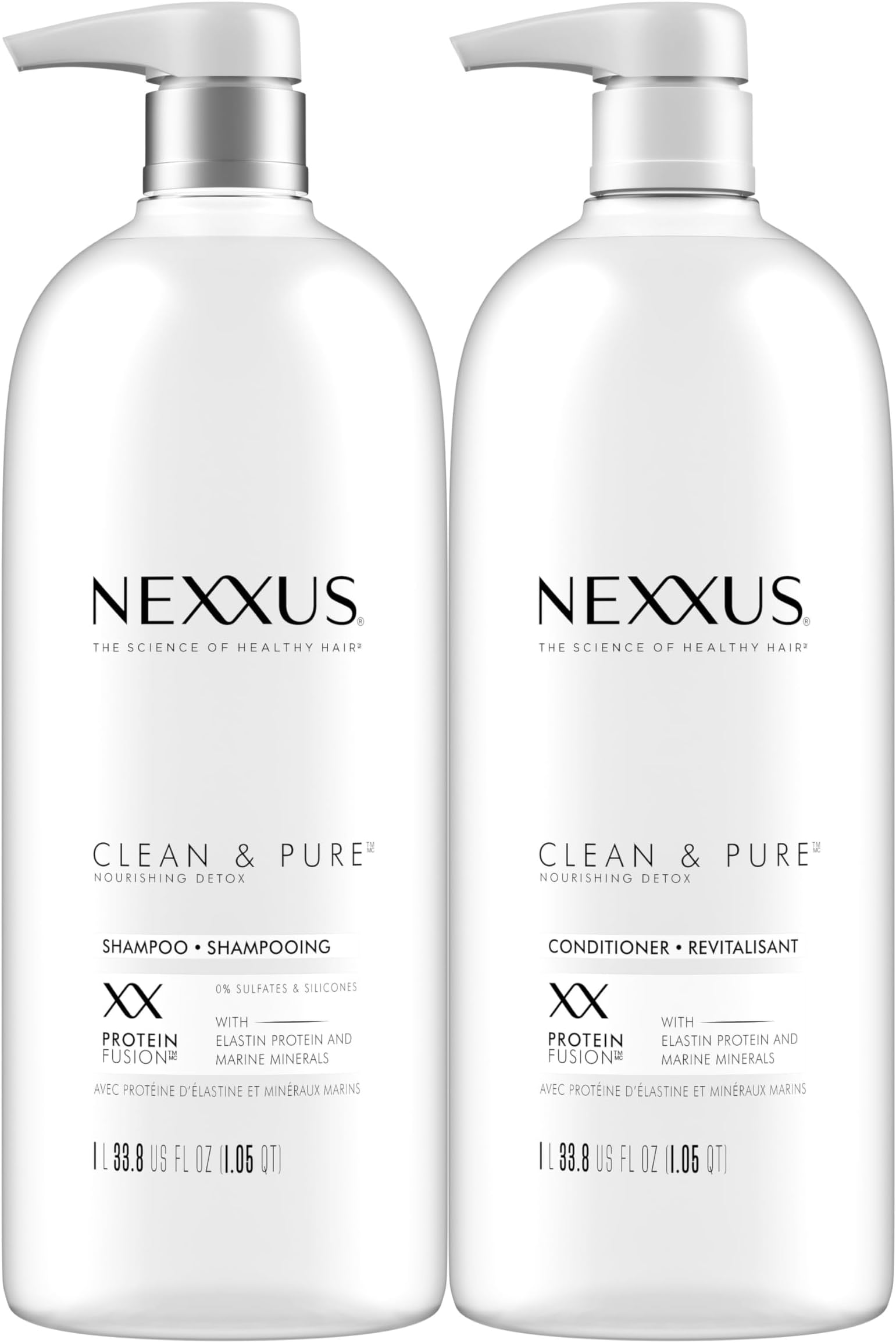 Amazon.com: Nexxus Clean and Pure Clarifying Shampoo and Conditioner ...