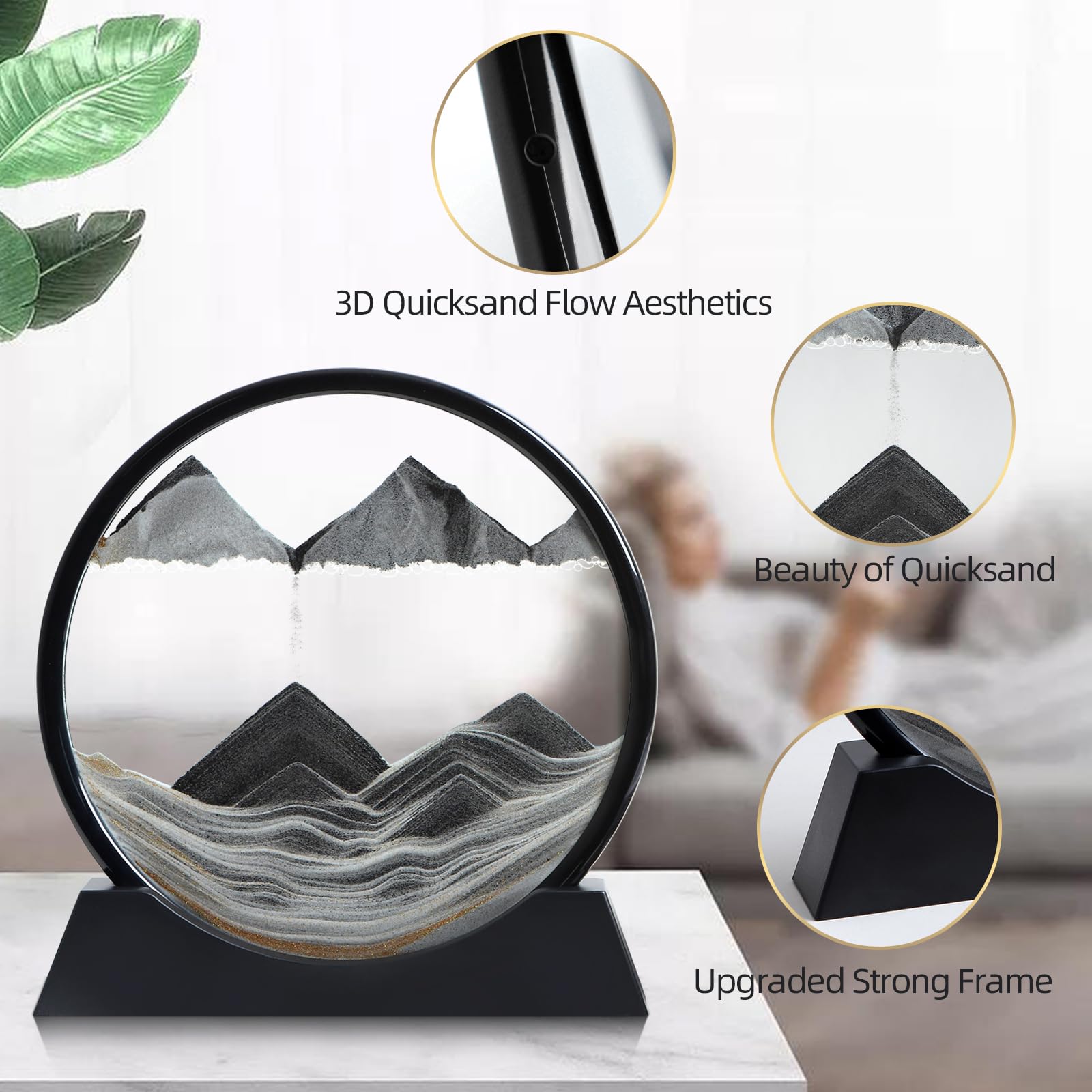 Snapklik.com : KPNUWN Moving Sand Art Liquid Motion, 3D Deep Sea ...