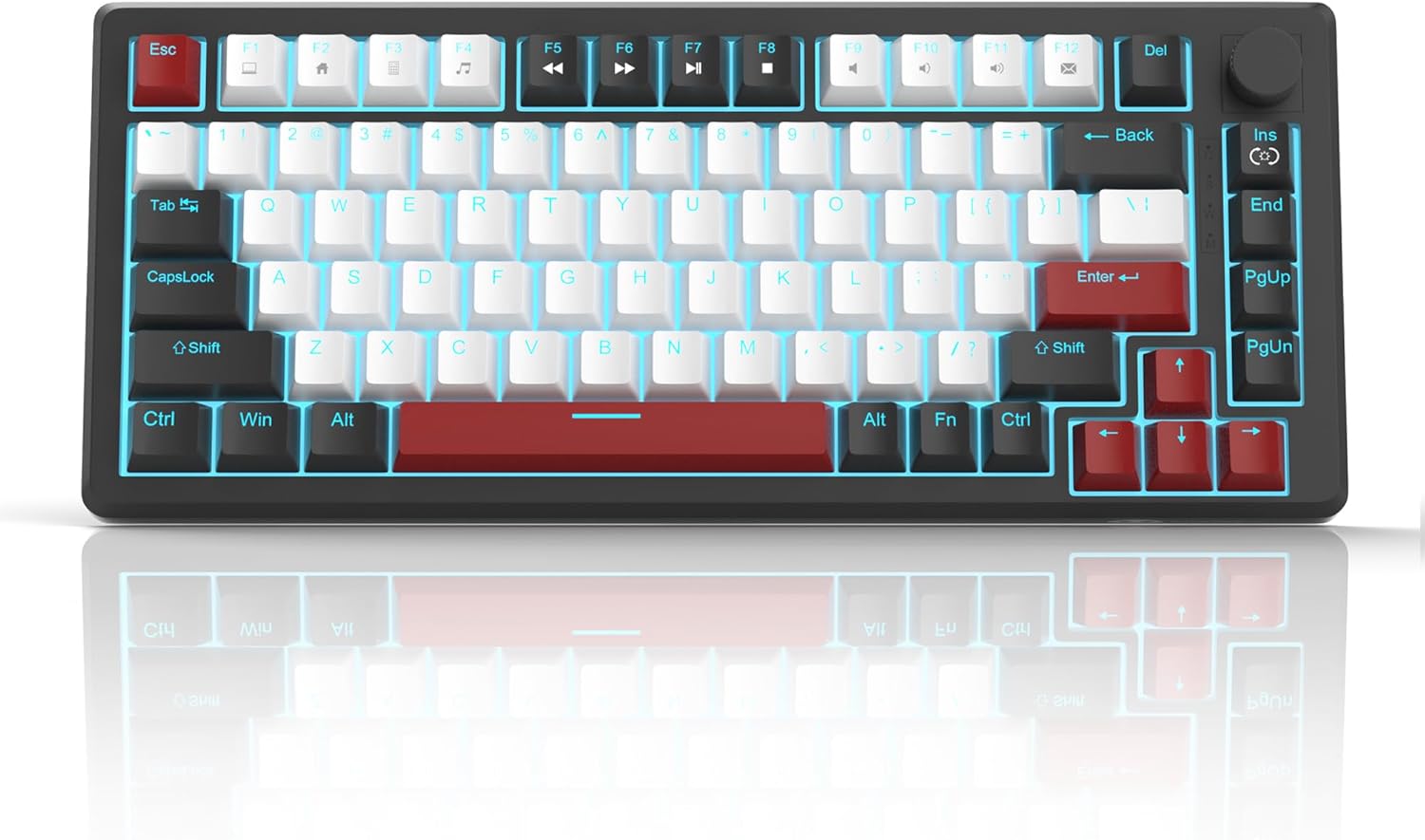 Amazon.com: MageGee 75% Mechanical Gaming Keyboard, Compact Blue ...