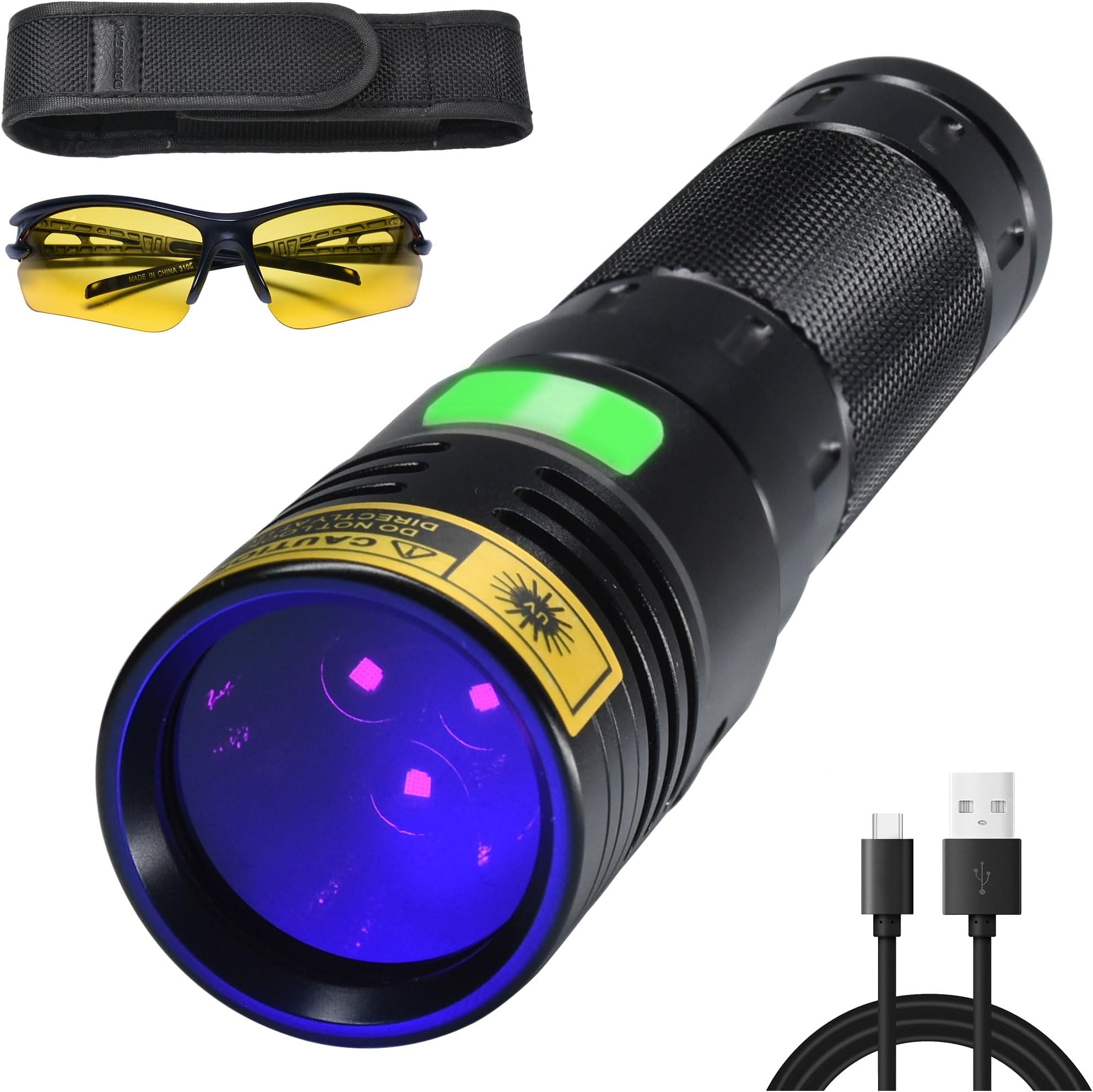 Convoy C8 365nm UV LED Flashlight with Patented Glass Filter - Amazon.com