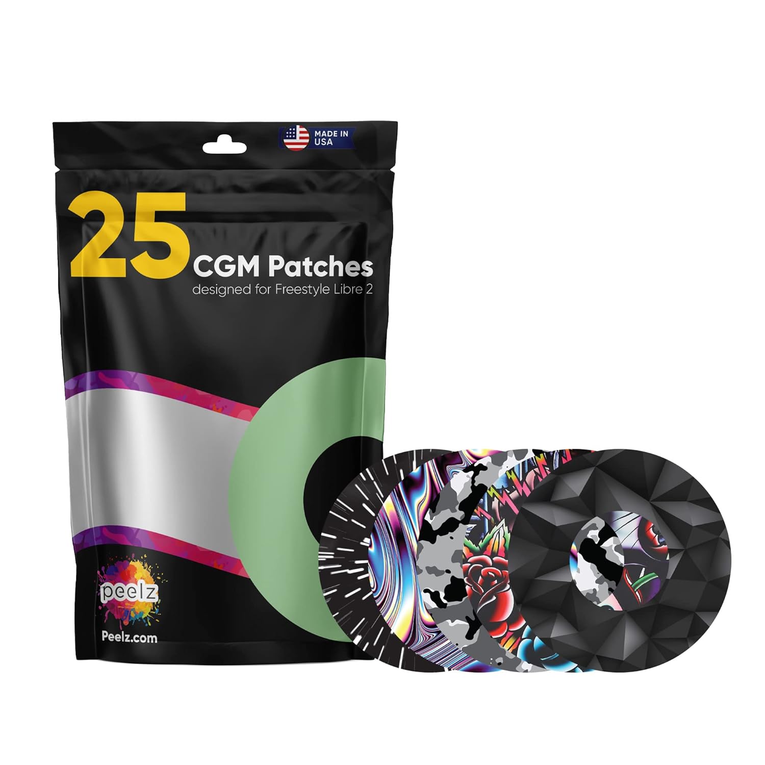 Freestyle Libre 2 Sensor Covers 25 Pack - US-Made Waterproof CGM Sensor ...