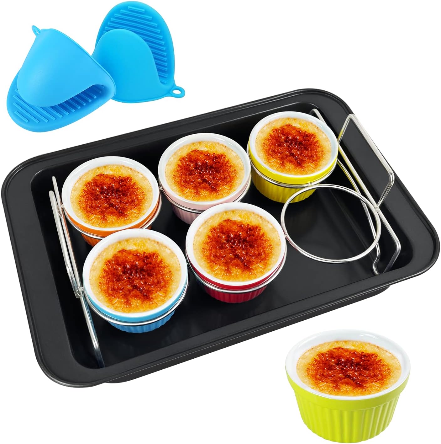 Amazon.com: Williams-Sonoma Creme Brulee Torch Set with Four Apilco ...