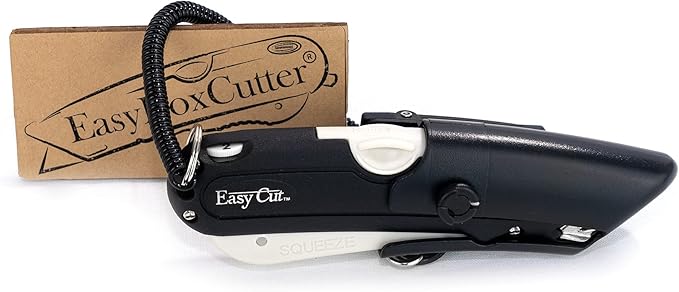 Amazon.com: Box Cutter, 3 blade depth setting, Squeeze Trigger and Edge ...