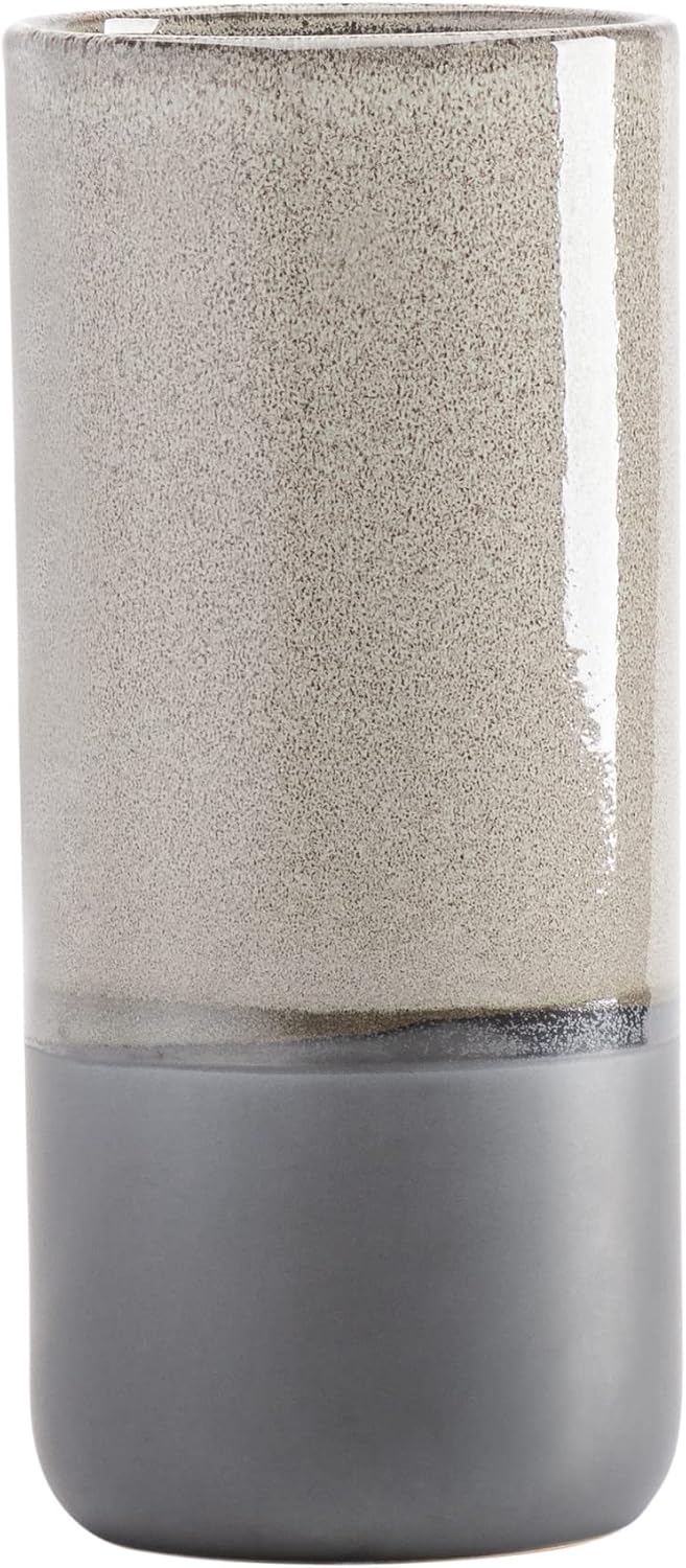 Amazon.com: Torre & Tagus Tolo Modern Light Gray Ceramic Vase for Home ...