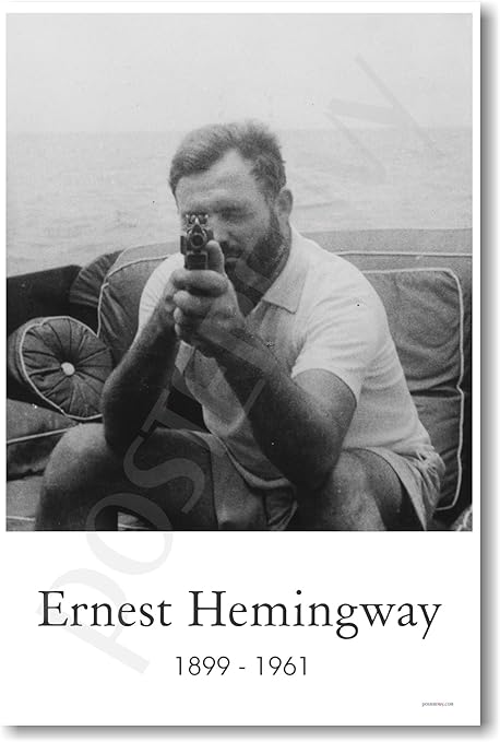 Amazon.com: Ernest Hemingway with Tommy Gun - Famous Person Classroom ...