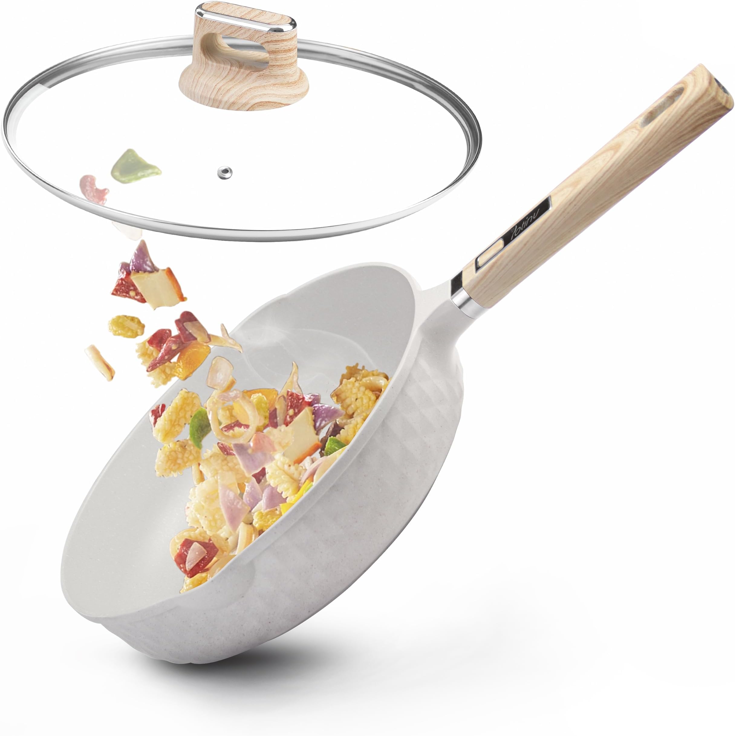 Amazon.com: Ilovfeot Nonstick Frying Pan Skillet Pan 10 Inch,Non Stick ...