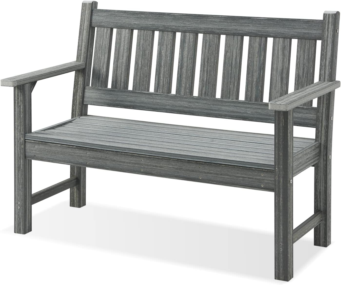 Amazon.com: ACUEL Outdoor Bench, 2-Person Garden Bench, Poly Lumber ...