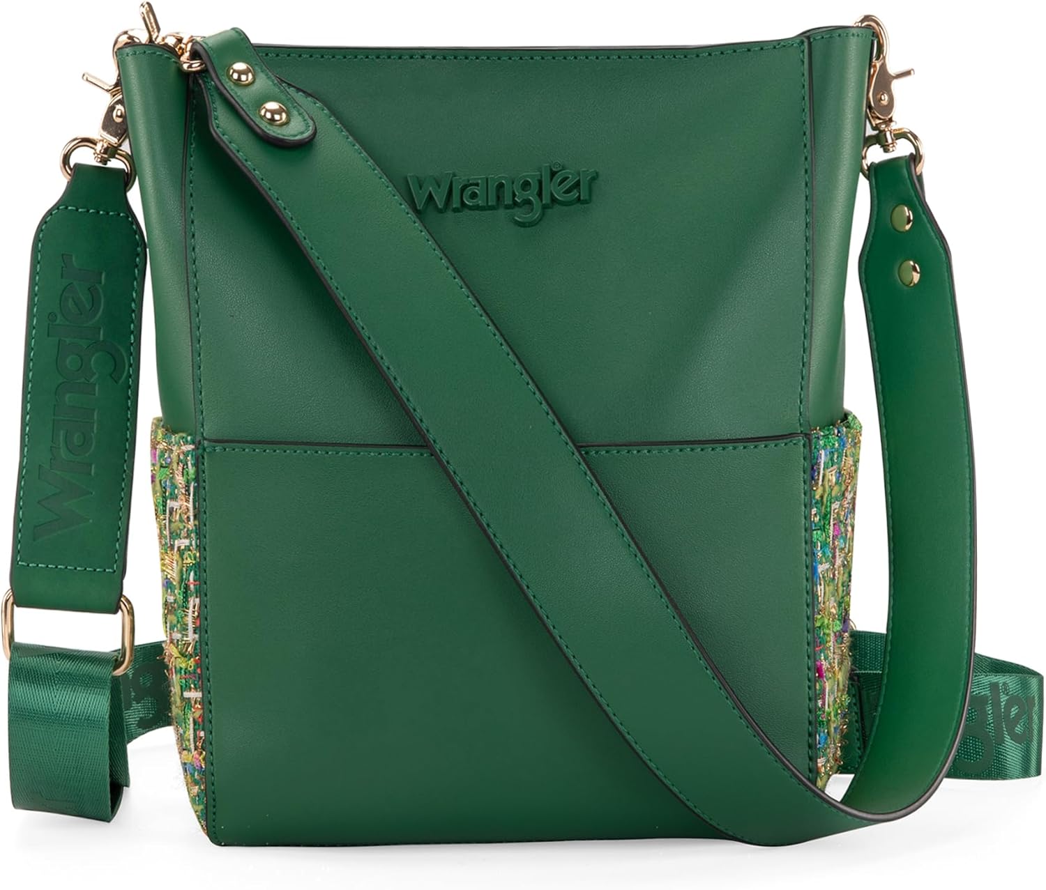 Amazon.com: Wrangler Bucket Handbags for Women Crossbody Shoulder Purse ...