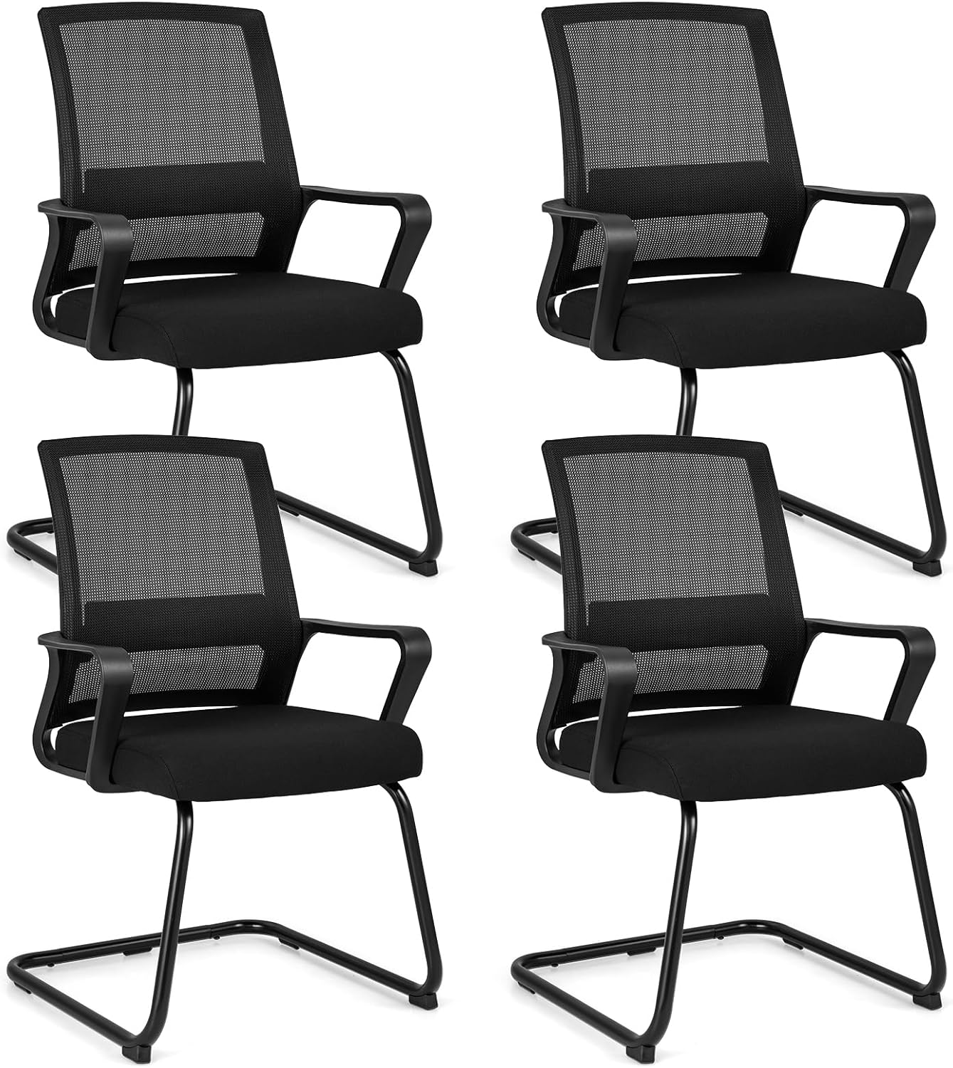 Amazon.com: GOFLAME Office Guest Chair, Conference Chair with Lumbar ...