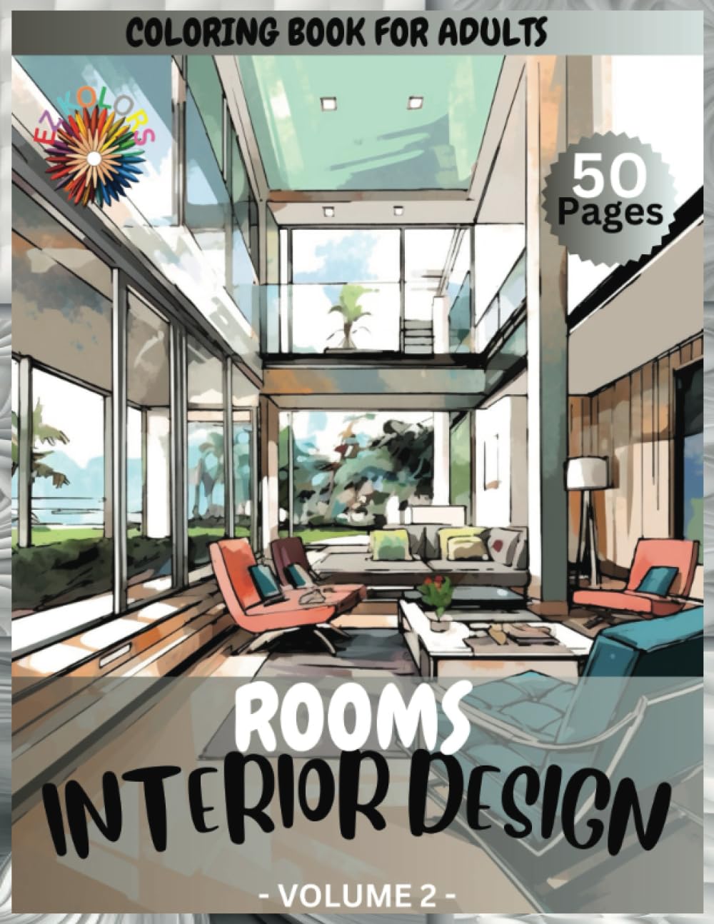 Amazon.com: Rooms Coloring Book For Adults: Escape into Tranquility ...