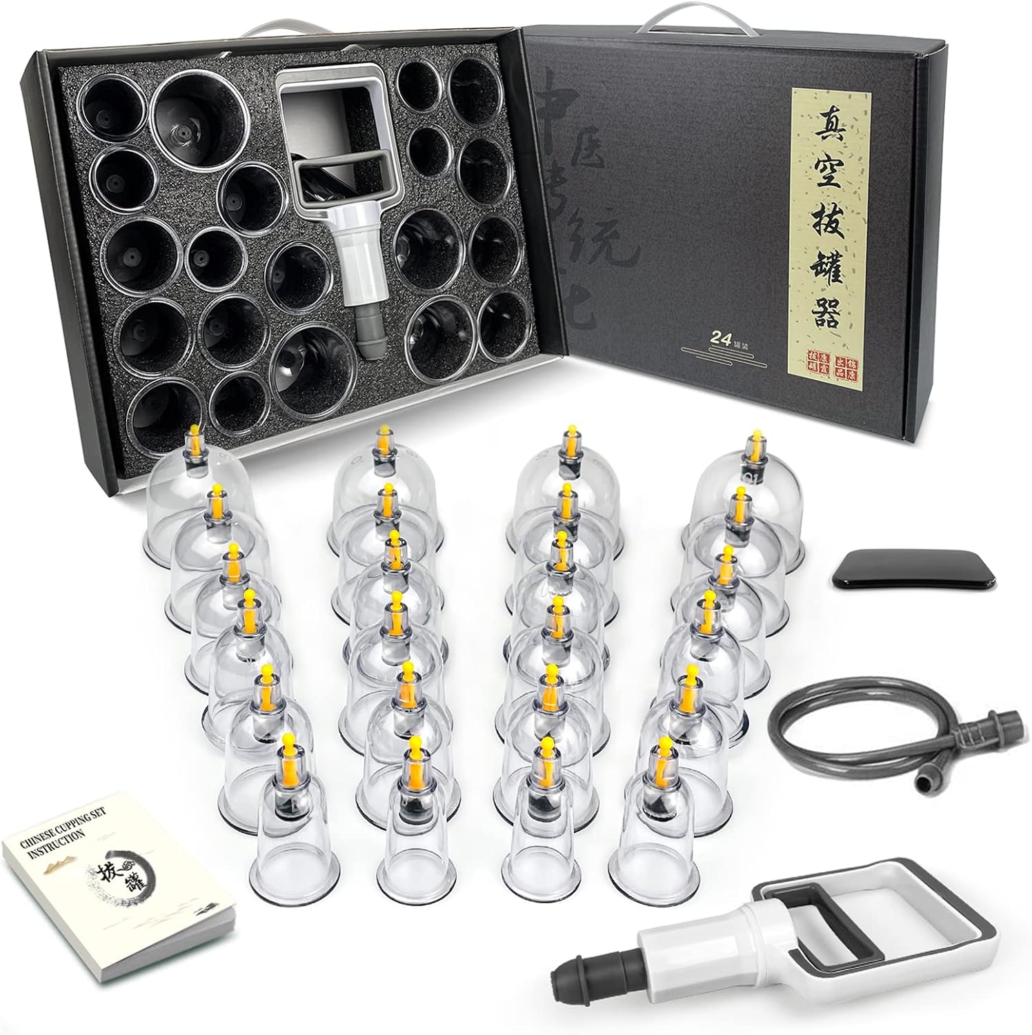Cupping Therapy Sets, 24 Cups Professional Chinese Acupoint Cupping ...