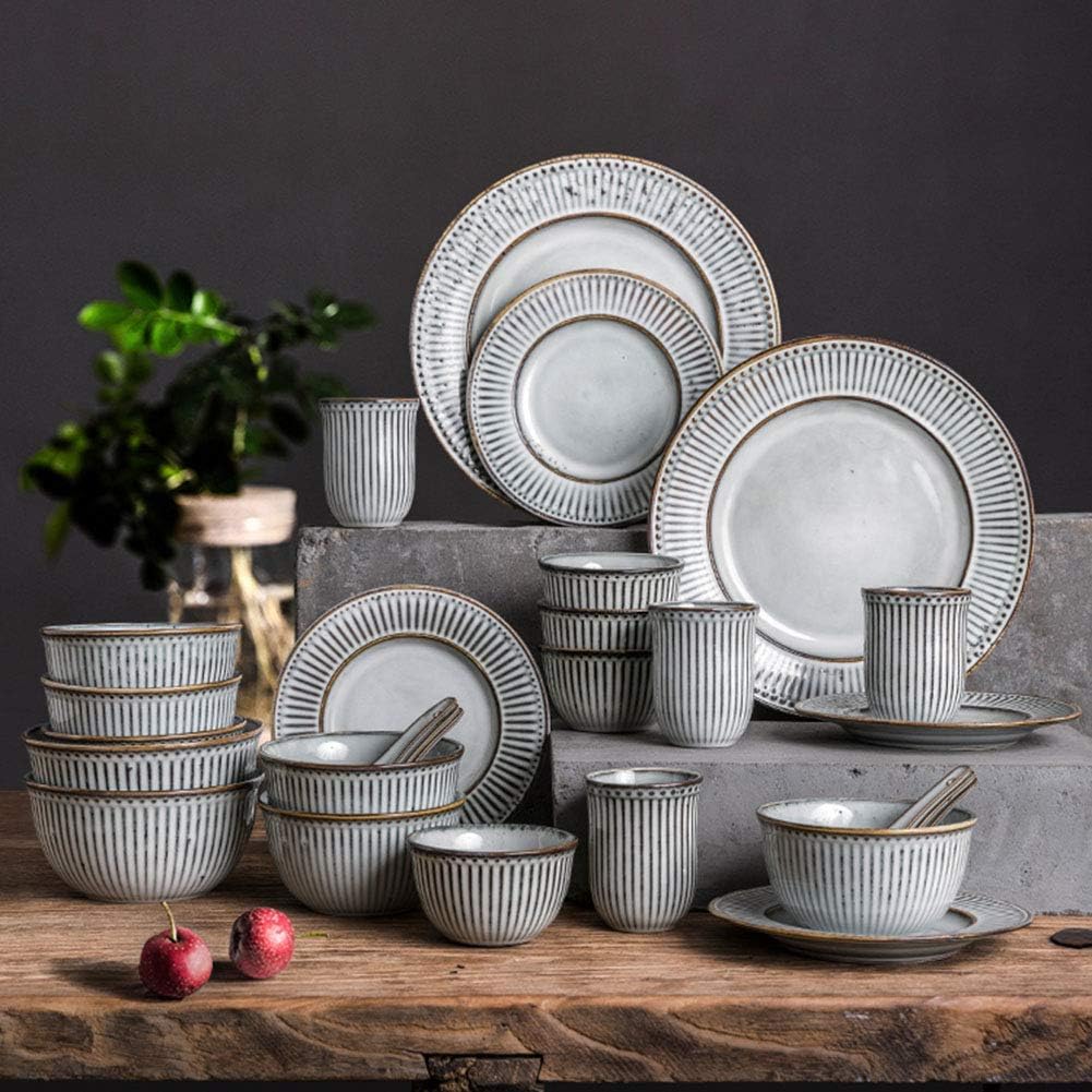 Amazon.com: Ceramics Dinner Sets for 6, Plates, Bowls and Cups | 38 ...