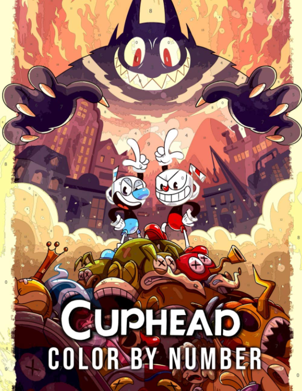 Cuphead Color By Number Favorite Video Game Inspired By Rubber ...