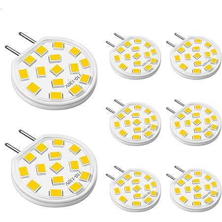 G8 LED Bulb Dimmable 3W Mini Thin Puck Light Bulbs Equivalent to 20W ...