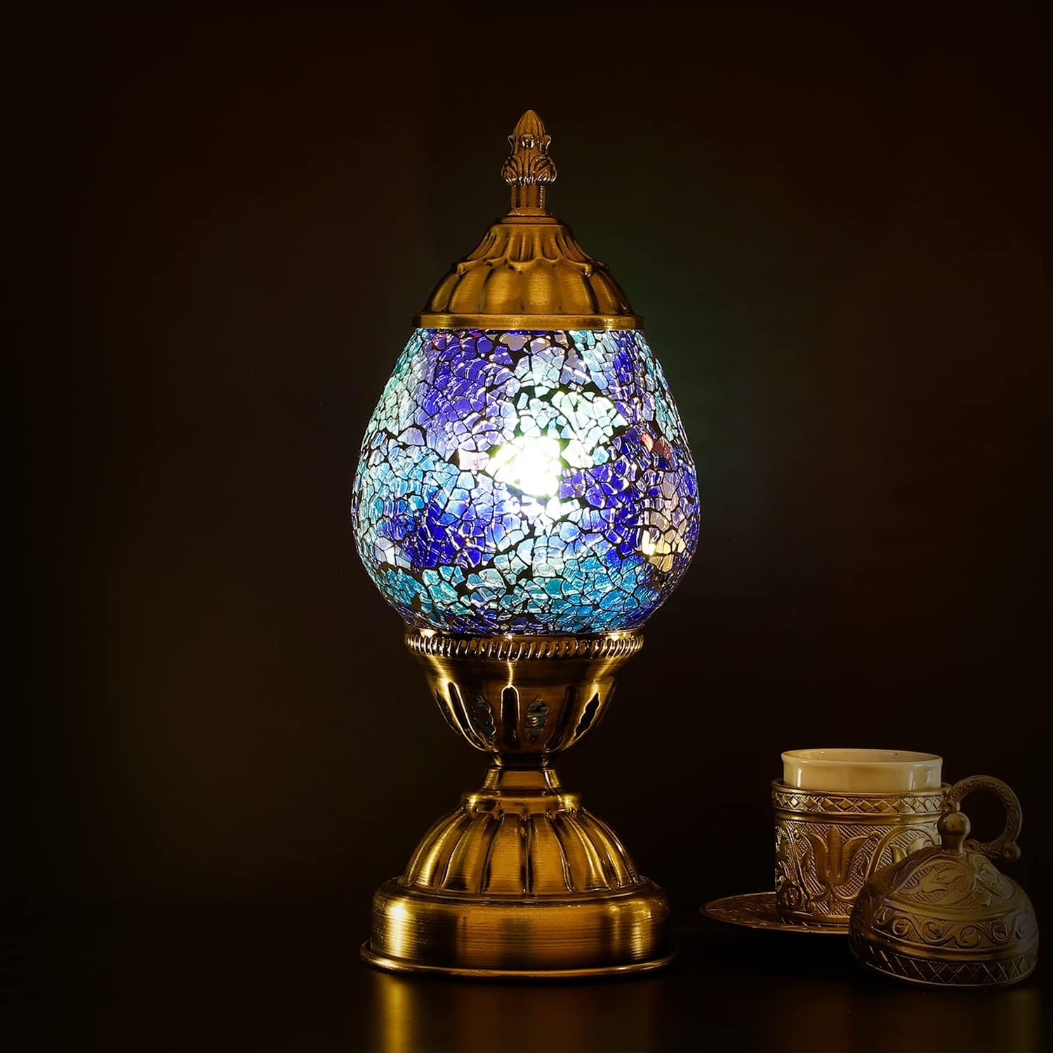 Stained Glass Stacked Books Lamp, Stained Glass Table Lamp, Handcrafted ...