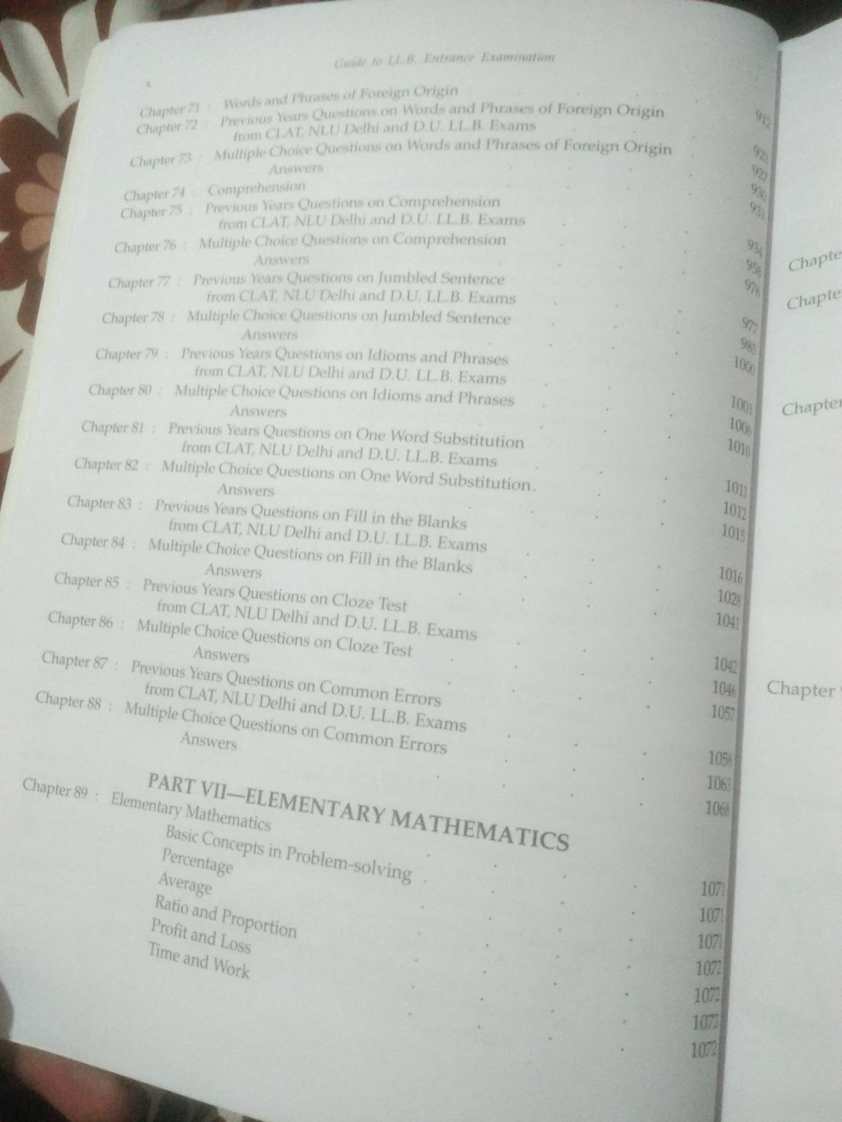 Guide To Clat & Ll.B. Entrance Examination 2020-21 : Universal's ...