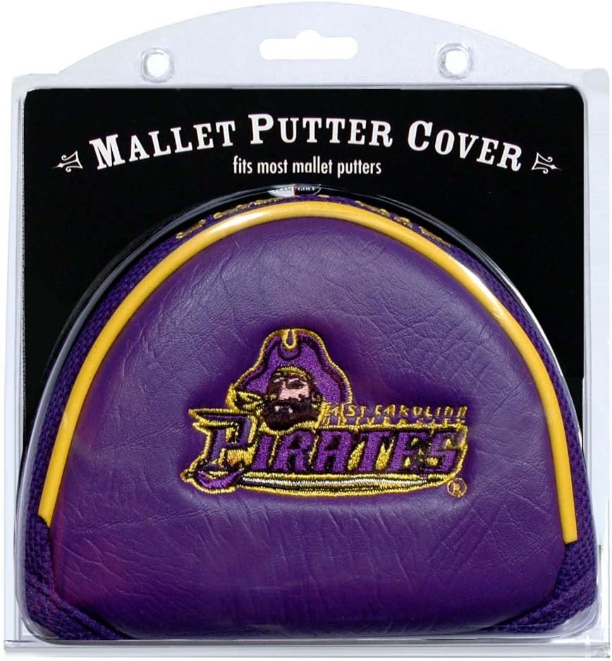 Amazon.com : NCAA East Carolina Pirates Purple-Gold Mallet Putter Cover ...