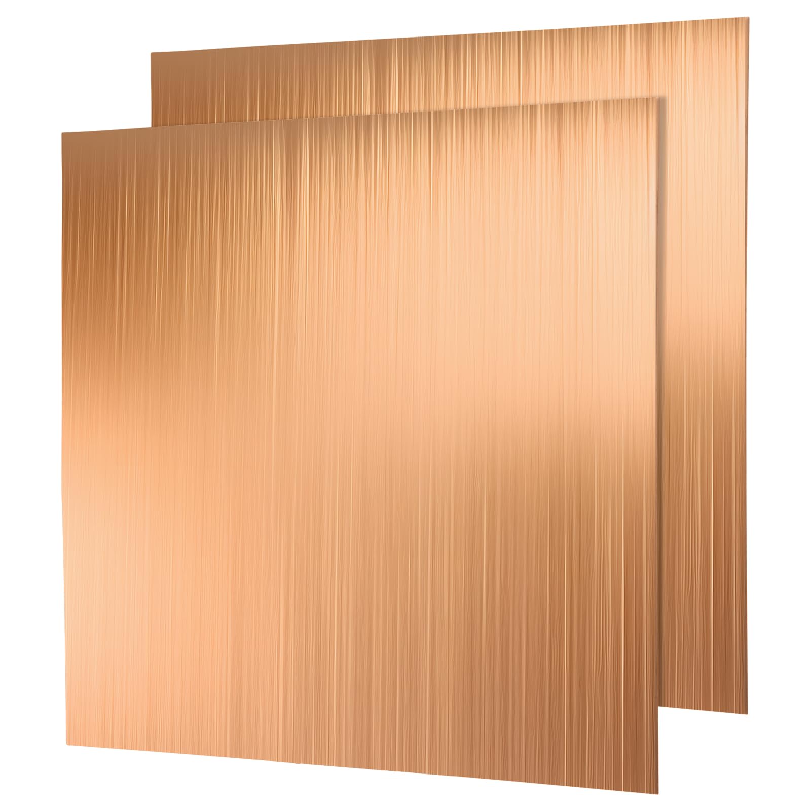 Brushed Copper Sheet Aspect Metal Peel And Stick 3 In X 6 In Copper