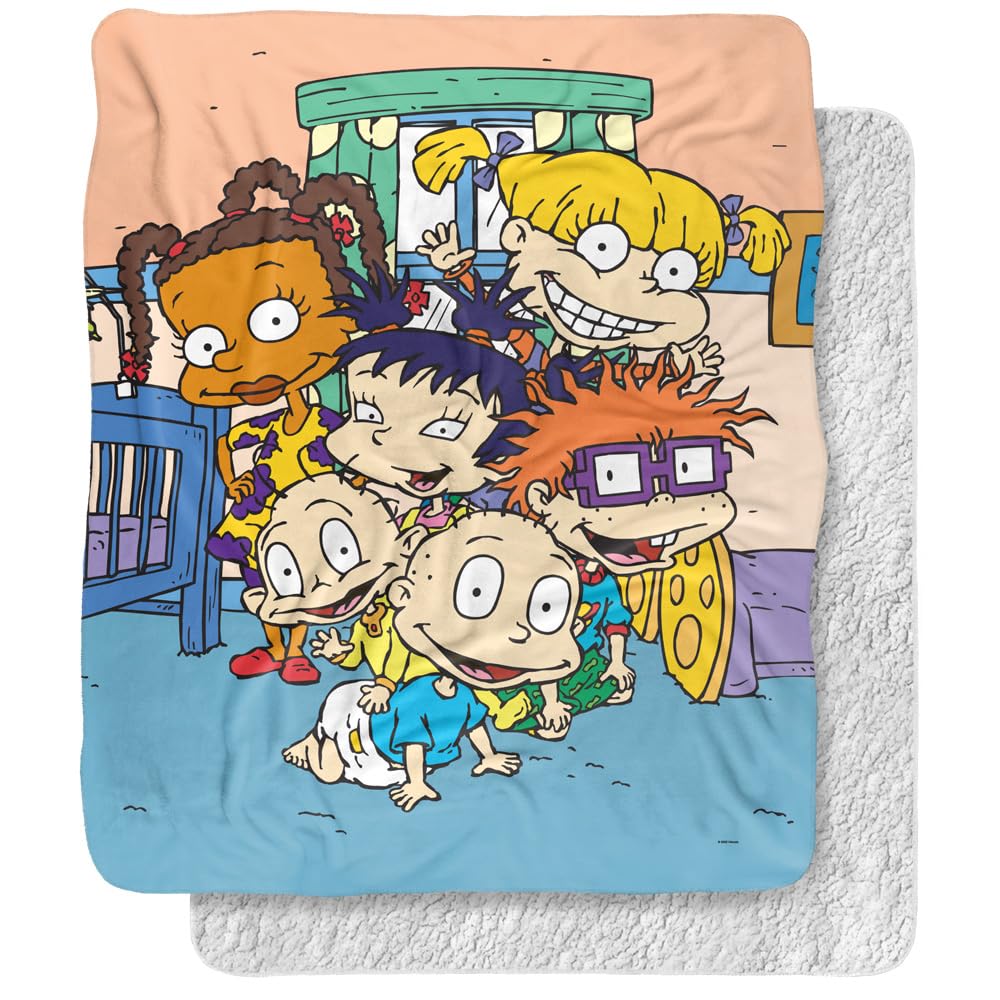 Amazon.com: Rugrats Blanket, 50"x60" Rugrats Character Group Silky ...