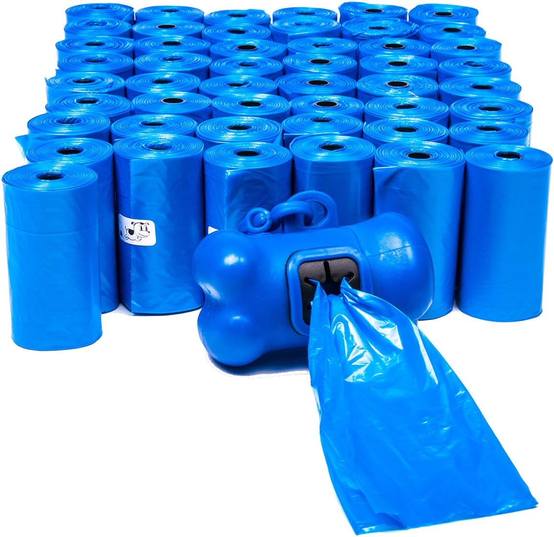 Amazon.com: GoGo Poop 'n Go - Blue Dog Poop Bags Bulk, 15 Micron Thick ...