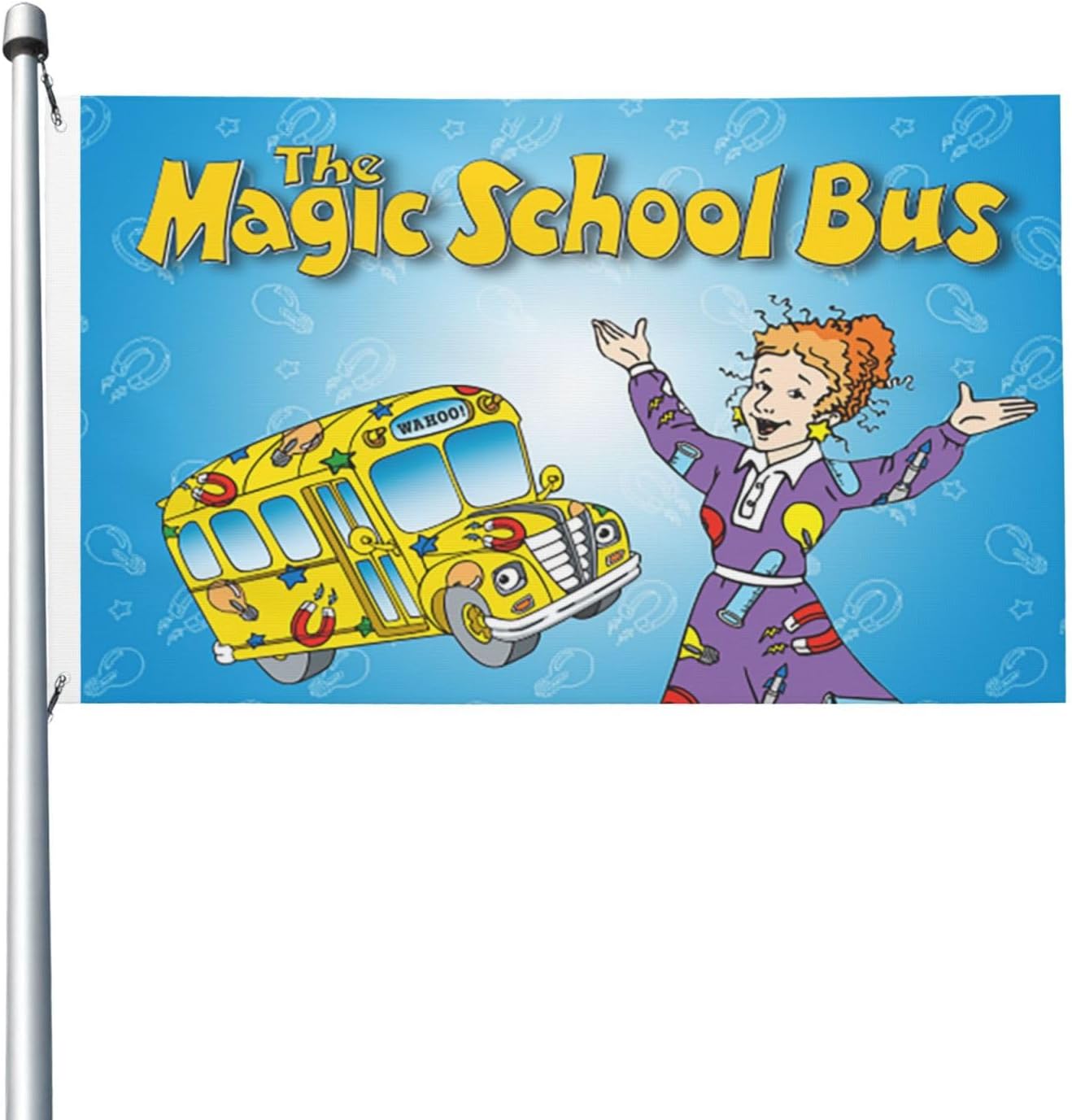 Amazon.com : BNALAO The Magic Cartoon School Bus Anime Flag 3x5 Ft ...