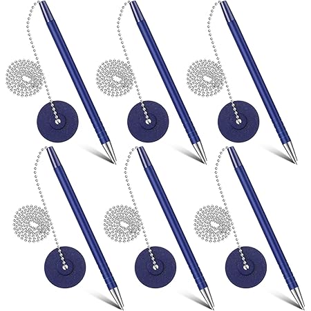 Amazon.com : Secure Pen with Adhesive Pen Chain and Security Pen Holder ...