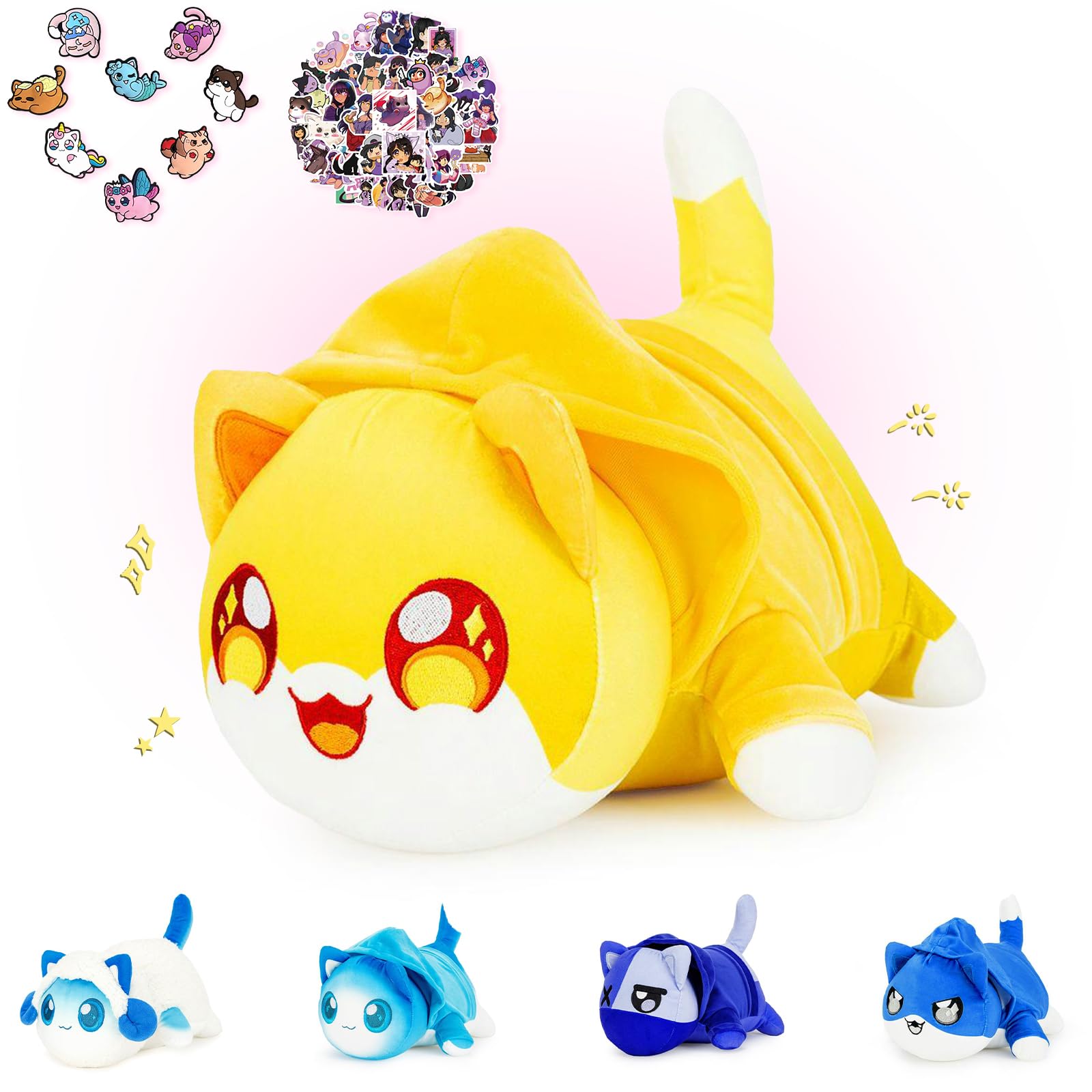 Snapklik.com : KOWSI NOI Cat Plush Toys Blind Box Cat Plush Series-100% Polyester Embroidery ...