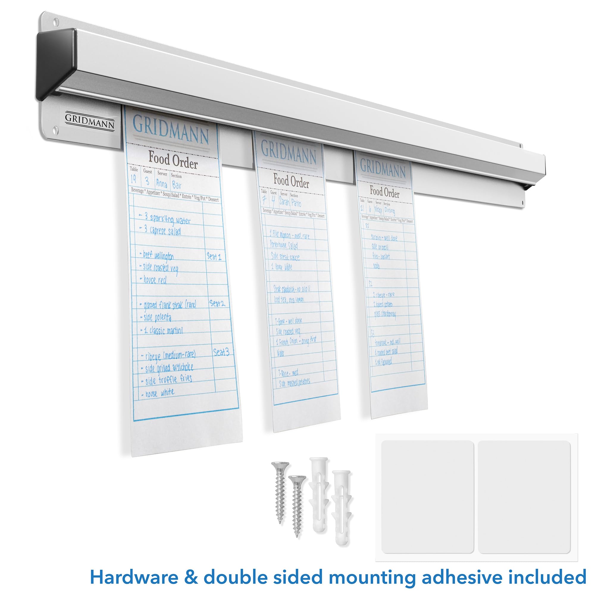 Snapklik.com : 30-inch Slide Check Rack, Aluminum Restaurant Ticket ...