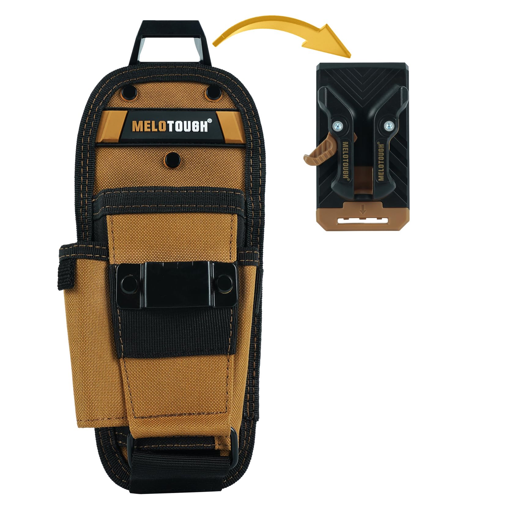 Amazon.com: MELOTOUGH Small Tool Pouch with Quick Release Belt Clip ...