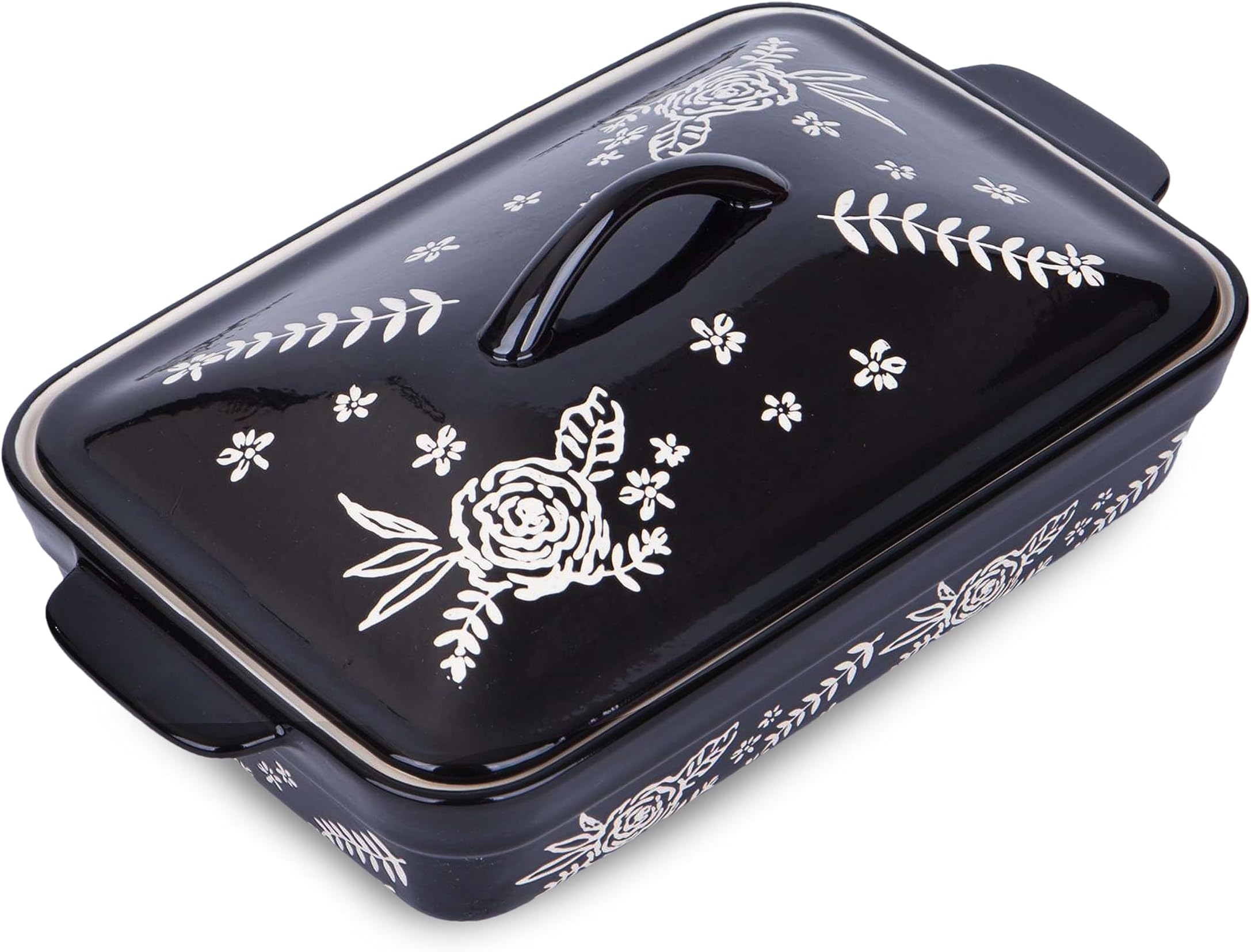 Amazon.com: KOOV Ceramic Casserole Dish with Lid, Covered Rectangular ...