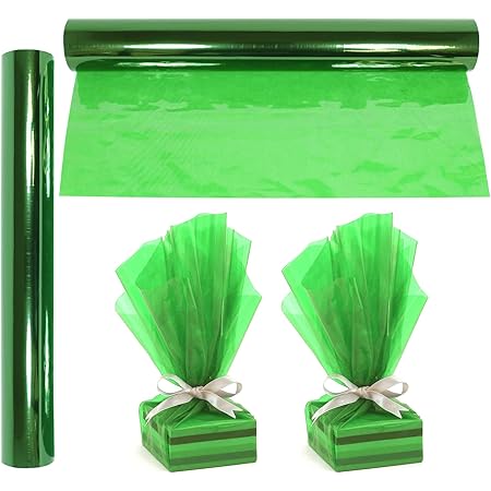 Amazon.com: Cellophane Wrap Roll Royal Blue | 100’ Ft Long X 16” in ...