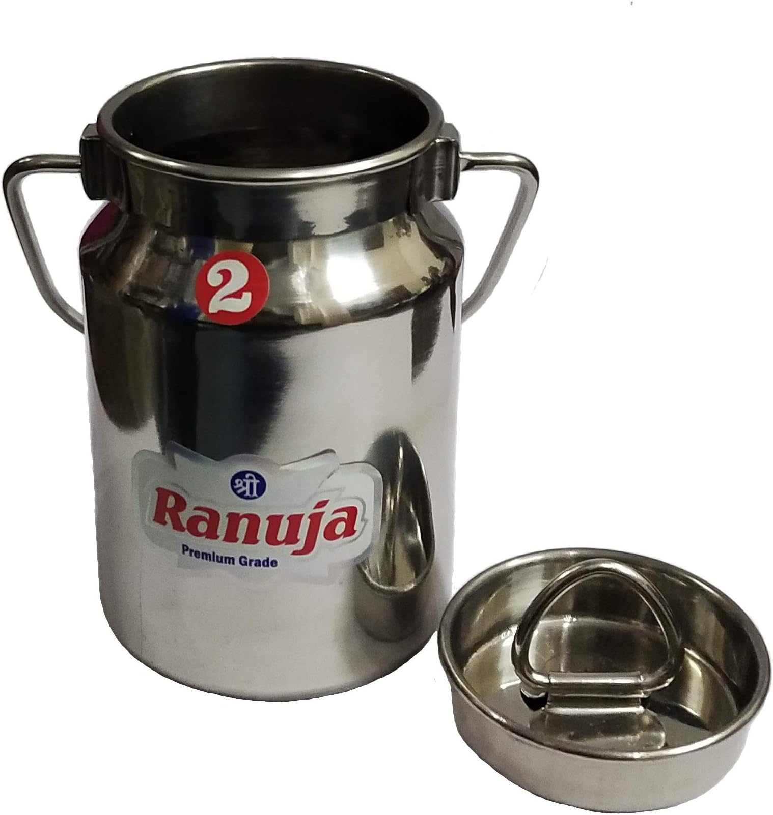 Stainless Steel Milk/Oil/Ghee Container Capacity-three and half litre ...