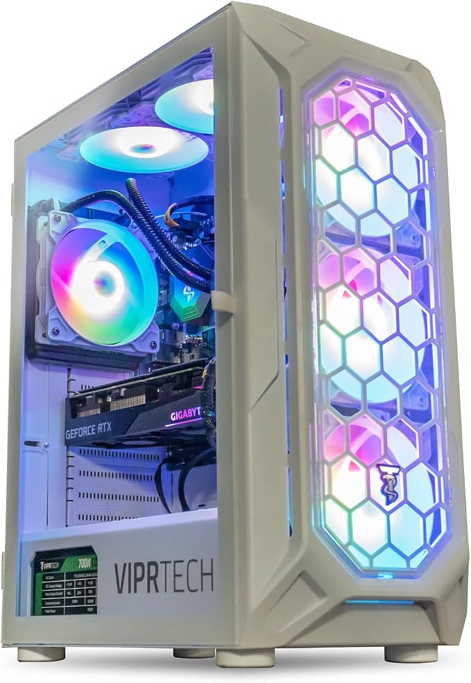 Amazon.com: ViprTech Ghost 3.0 Liquid-Cooled PC - AMD Ryzen 5 5600X (12 ...