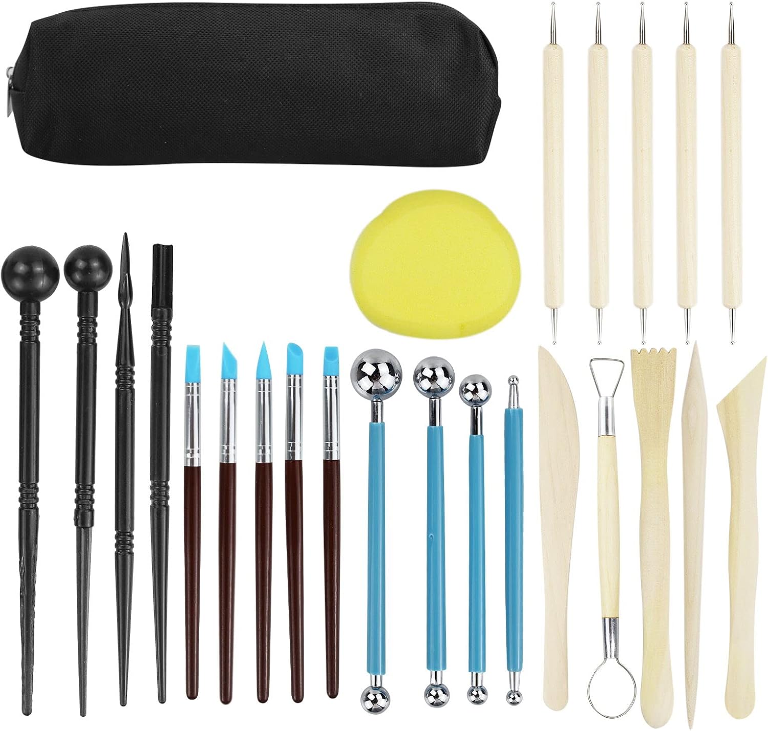 SZCXDKJ 25 PCS Polymer Clay Tools, Clay Sculpting Tools, Ball Stylus ...