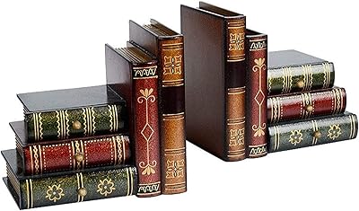 Stack of Hardcovers Bookends with Stash Drawers : Amazon.ca: Home