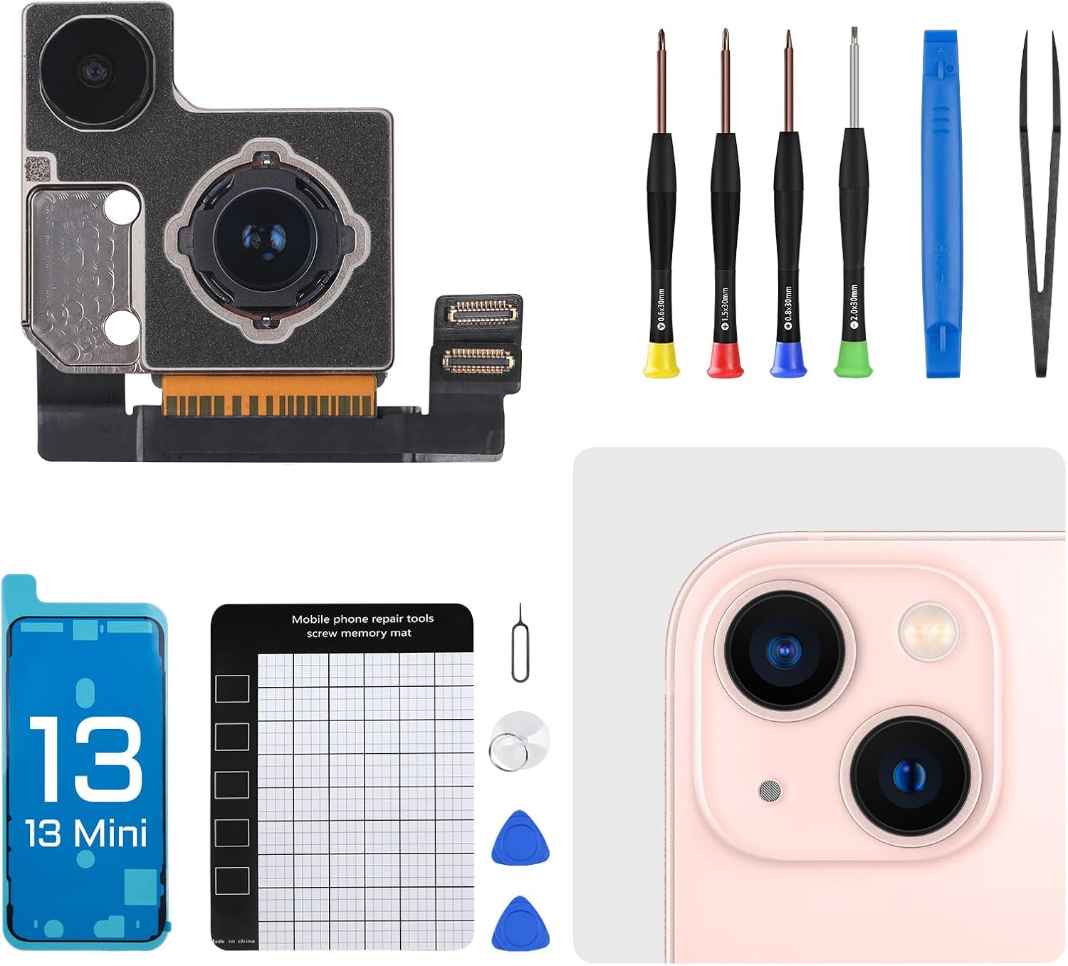 Amazon.com: DGSCSMY for iPhone 13 Rear Camera Replacement OEM for ...