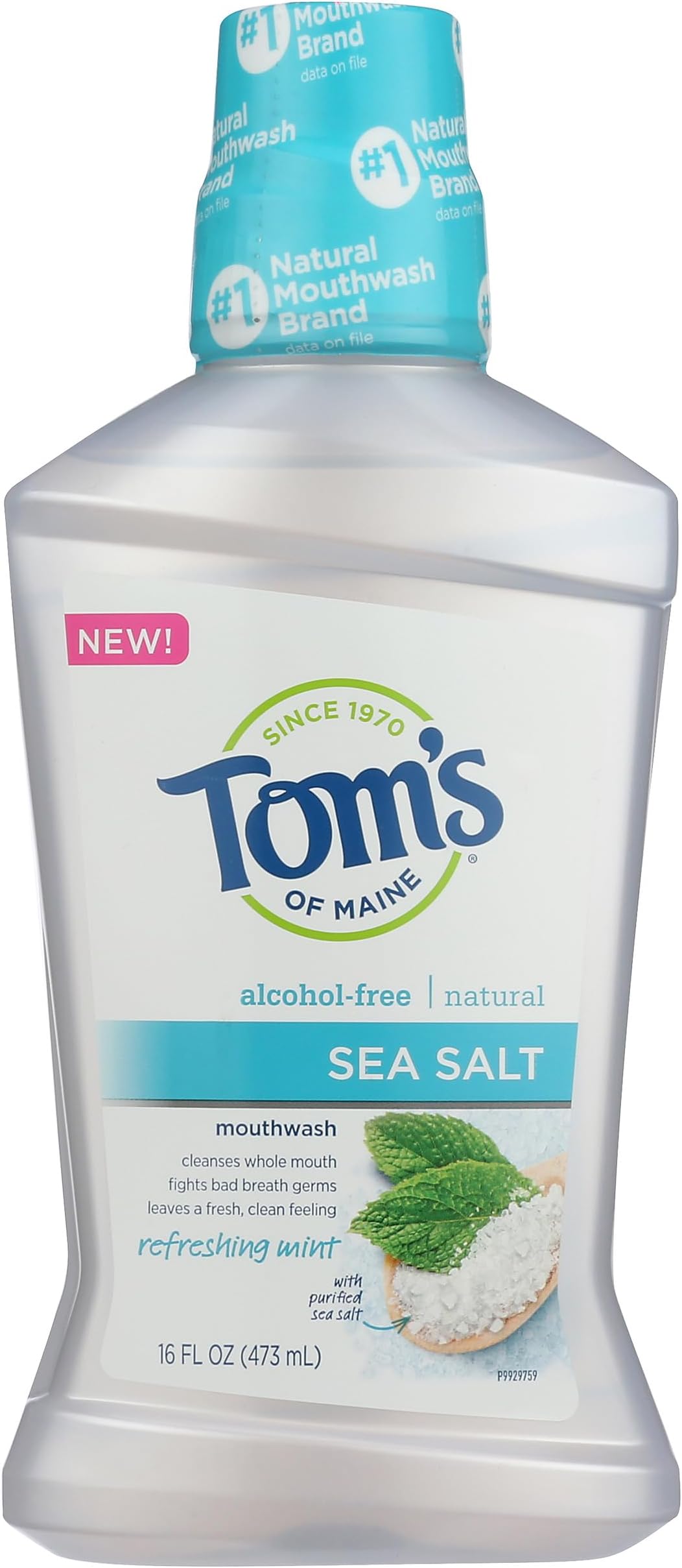 Amazon.com : Tom's of Maine, Alcohol Free Sea Salt Natural Mouthwash ...