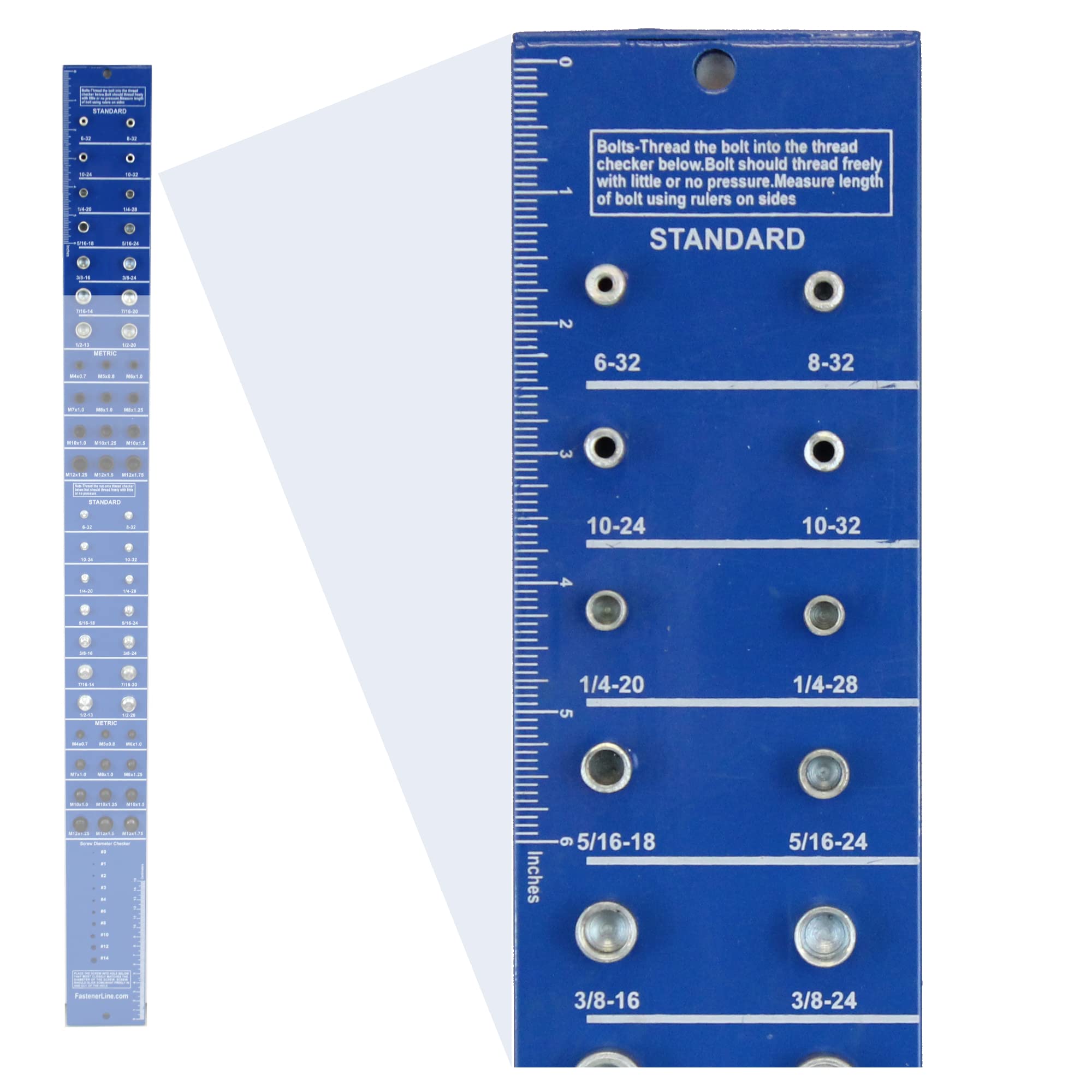 Buy Blue SAE And Metric Bolt Gauge Check A Thread Fastener Tool Online Buy Blue SAE And Metric Bolt Gauge Check A Thread Fastener Tool Online