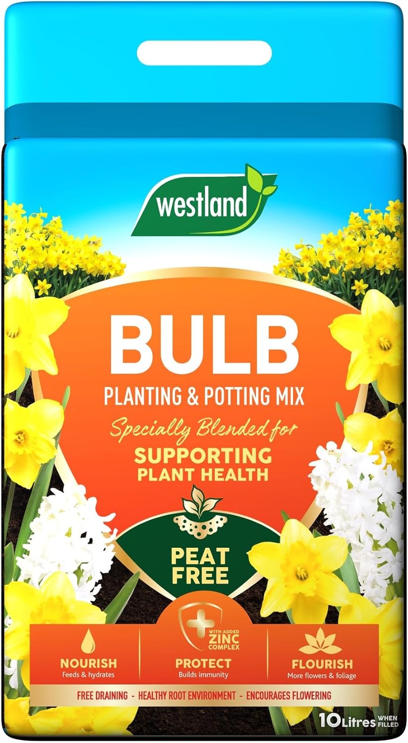 10L Bulb Planting & Potting Mix Compost – Peat-Free Gardening Soil for ...