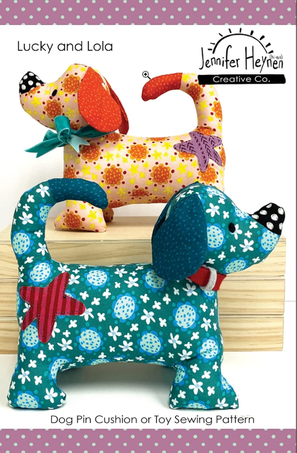 Amazon.com: Jennifer Jangles Lucky and Lola Dog Pincushion or Toy Pattern
