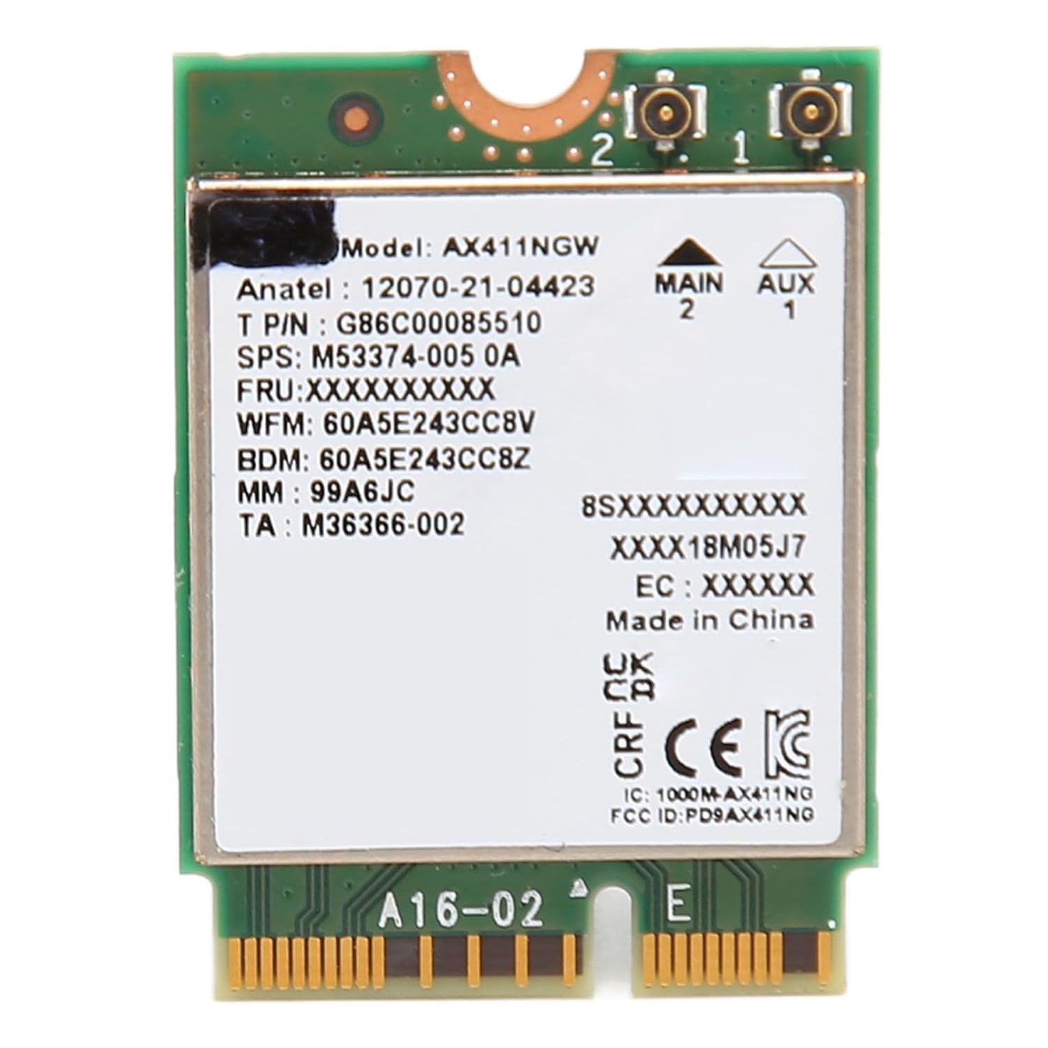 Amazon.in: Buy 5.3 Internal Network Adapter, WiFi 6E Card with NGFF M.2 ...